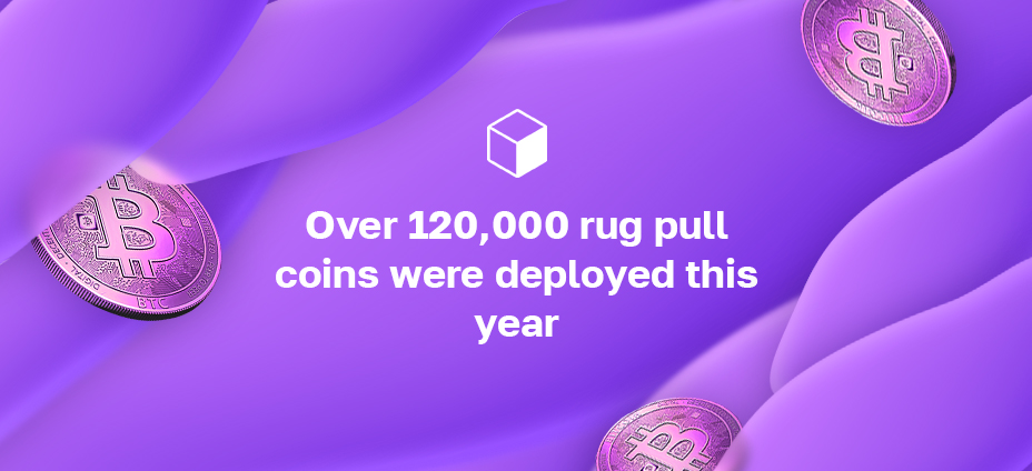今年は 120,000 枚以上のラグ プル コインが導入されました • ブログ Cryptomus